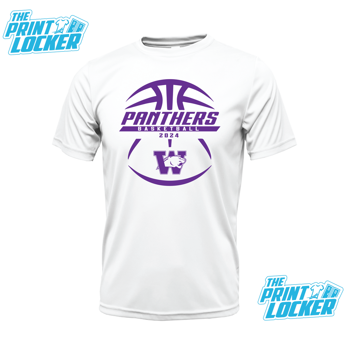Panthers Basketball Design Drifit Short Sleeve – The Print locker