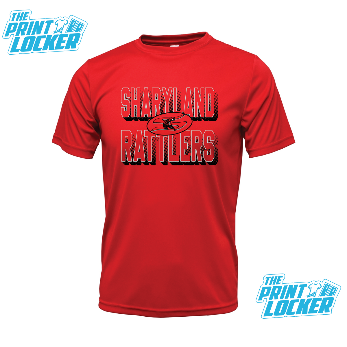 Sharyland Rattlers Halftone Design Drifit Short Sleeve – The Print locker