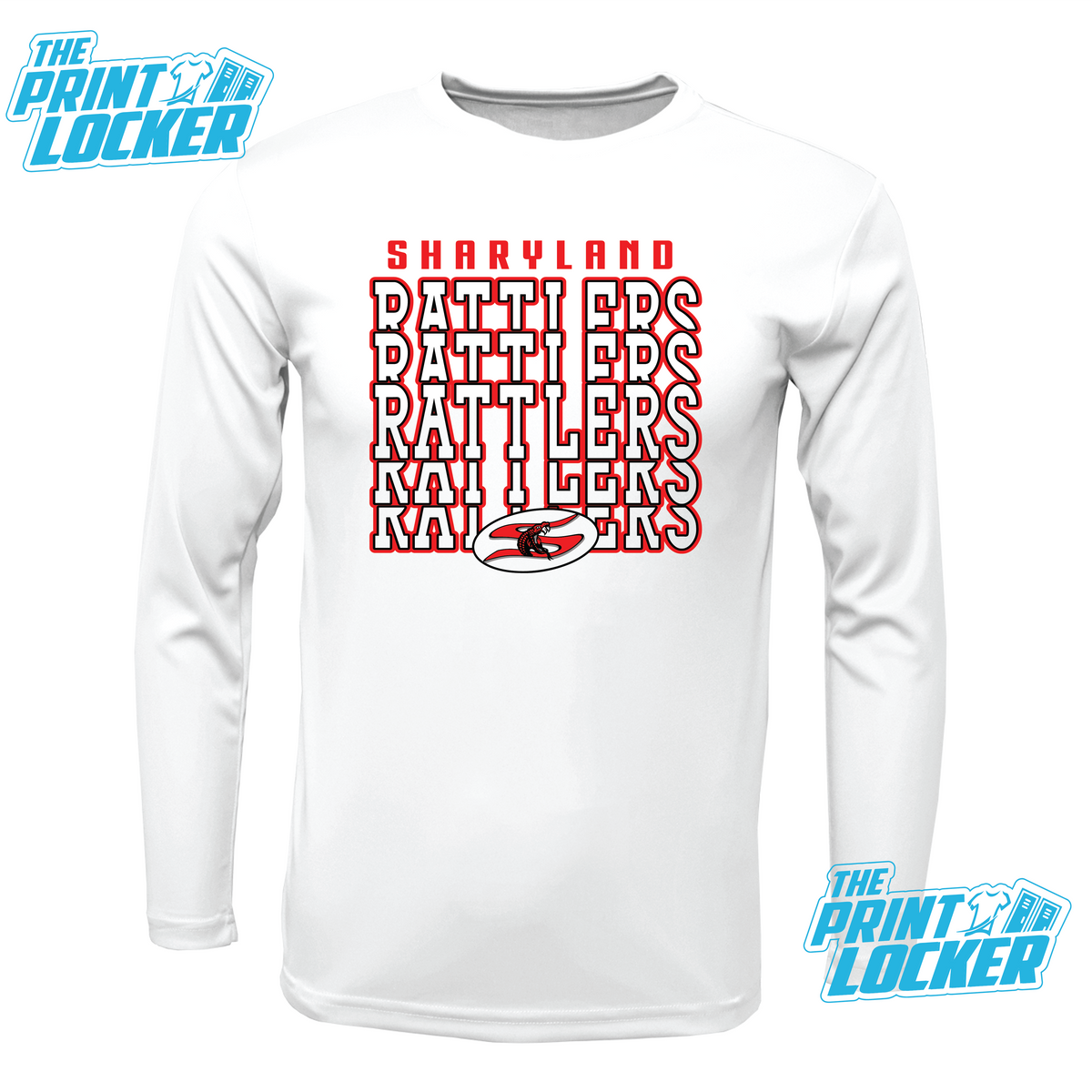 Sharyland Rattlers Stack Design Drifit Long Sleeve – The Print locker